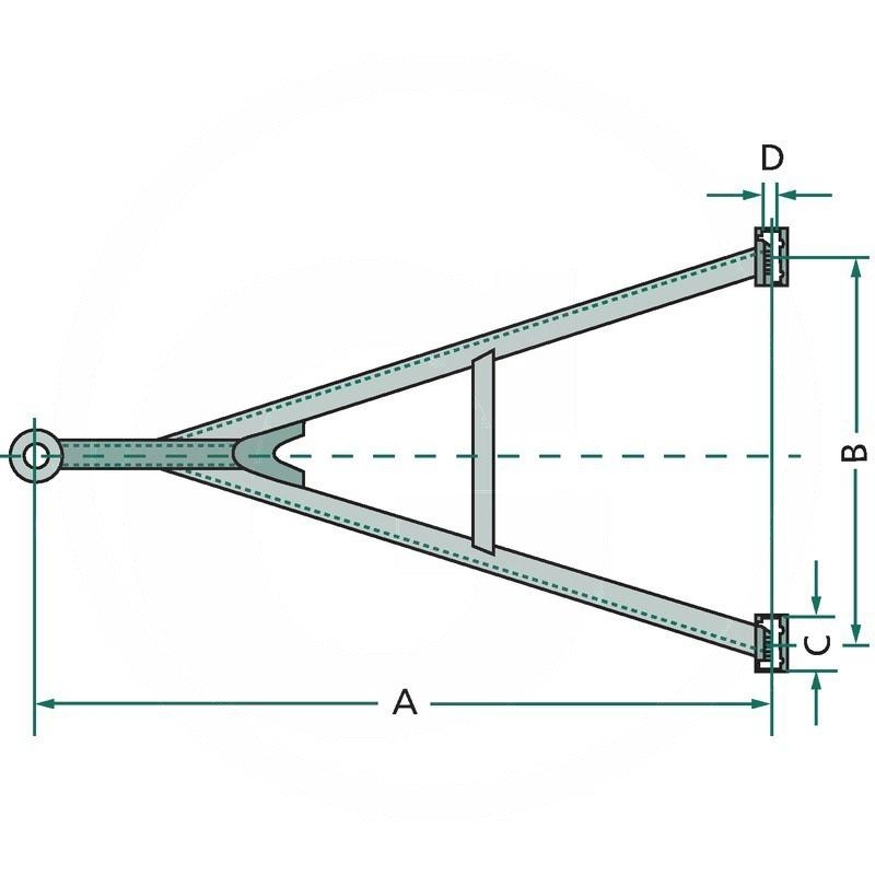 A-frame drawbar (220427 098 21 6) - Spare parts for agricultural ...