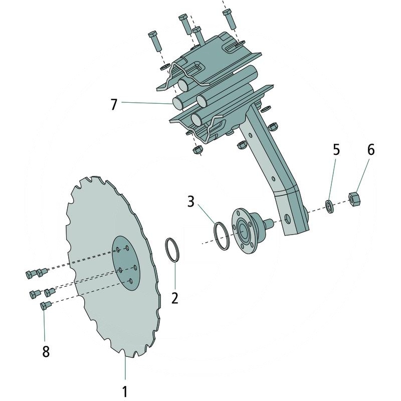 Concave disc (18034 RF3010497) - Spare parts for agricultural machinery ...