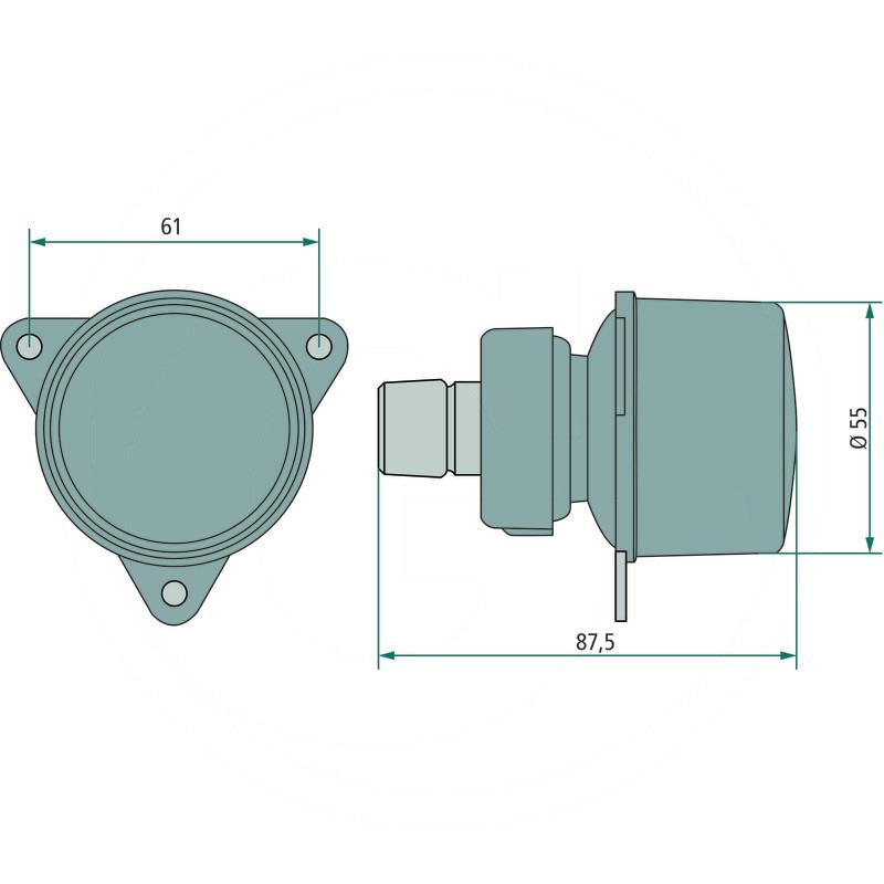 Hella Indicator light (4552BA 008221001) - Spare parts for agricultural ...