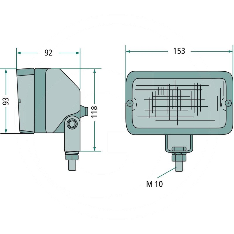 Hella Work light (4551GA 005060041) - Spare parts for agricultural ...