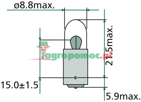 Philips Spherical bulb (44713929CP) - Spare parts for agricultural ...
