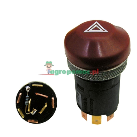 Hella Hazard warning light switch (4556HD 002535031) - Spare parts for ...